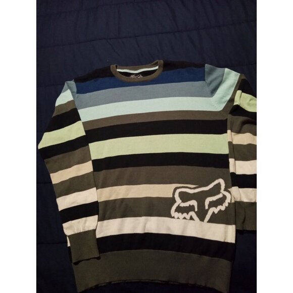 Fox | Sweaters | Fox Racing Sweater Mens Xl Foxhead Logo Color Block ...